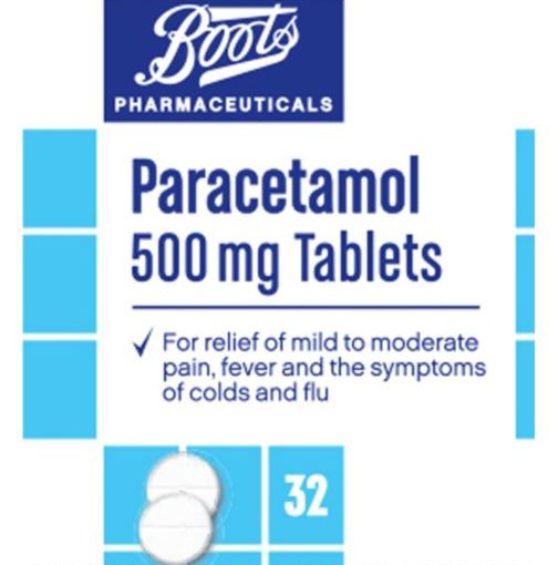 Boots Paracetamol 500 mg Tablets – 32 Tablets – UK Products for global ...